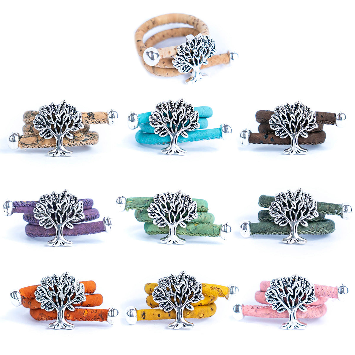 Tree women Ring cork original, adjustable handmade R-009 – MB Cork