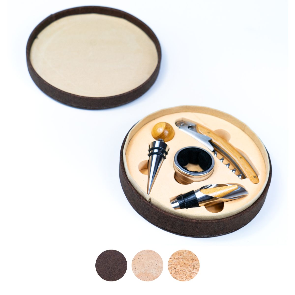 Cork box Wine Accessory Set - 4 Pieces L-1012 – MB Cork
