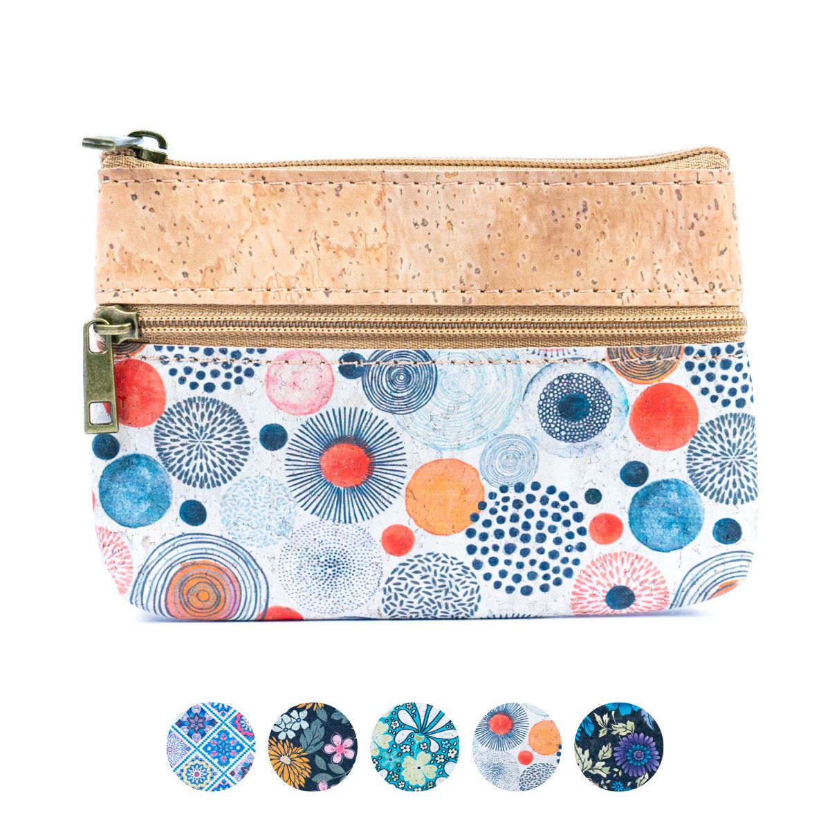 Triple Zip Cork Coin Purse BAG-2325 – MB Cork