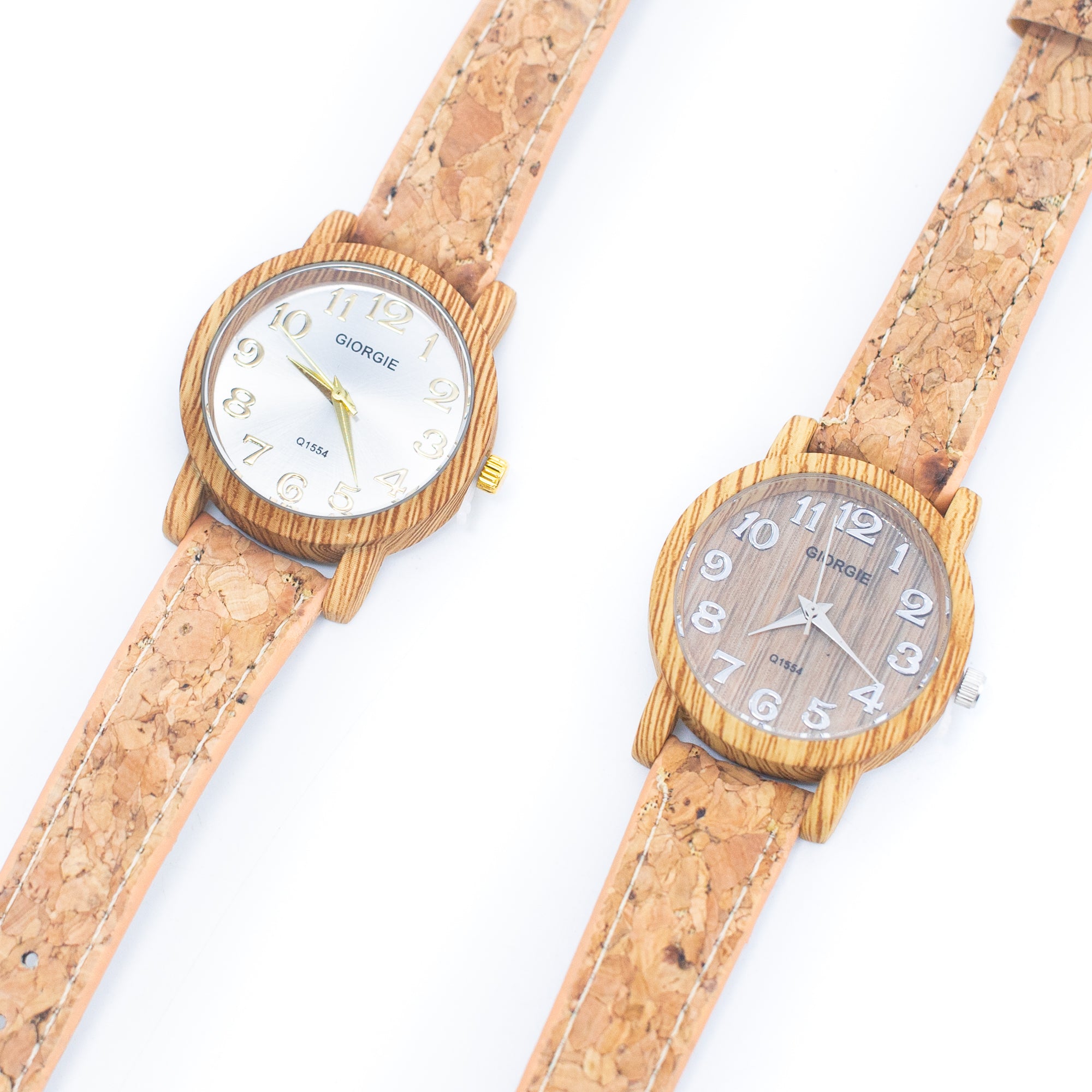 Stylish Casual Watch with Natural Cork Watch Strap WA-393（without box ...