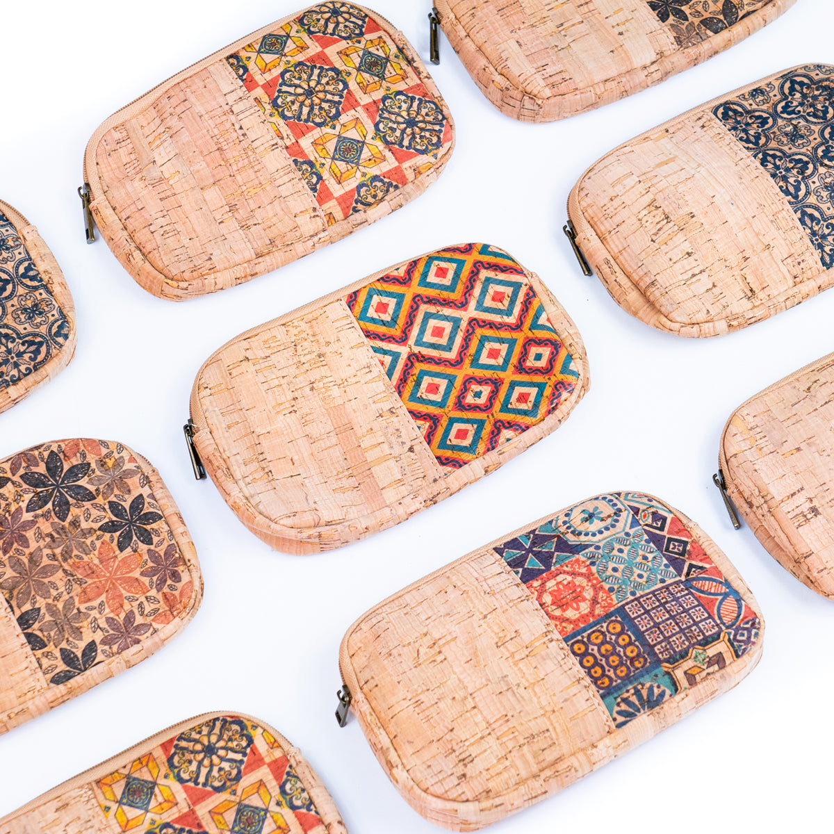 Cork Coin Purse with Zippers BAG-036 (8units） – MB Cork