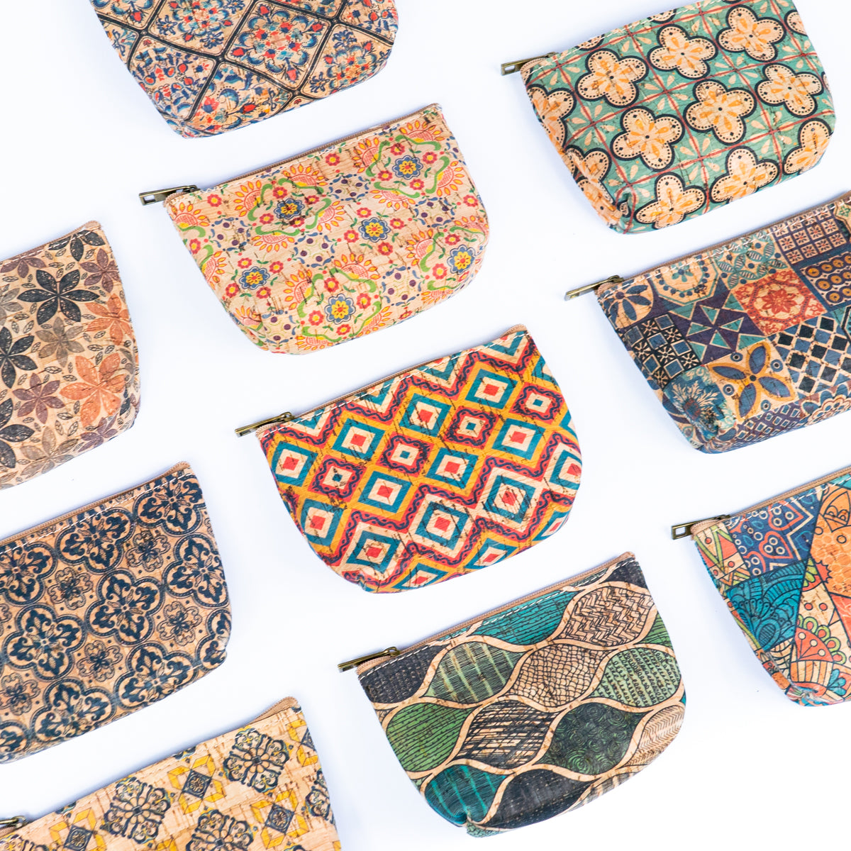 Women's pattern cork coin purse BAG-046（10units） – MB Cork