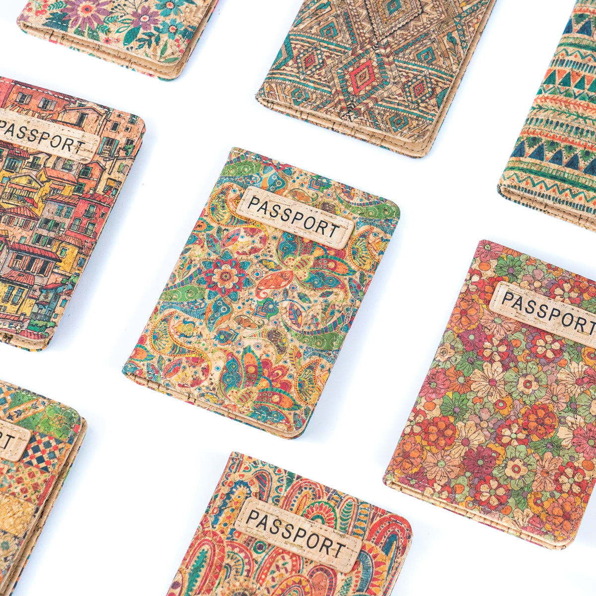 Printed Cork Passport Holder (8units)BAGD-570-MIX-8 – MB Cork