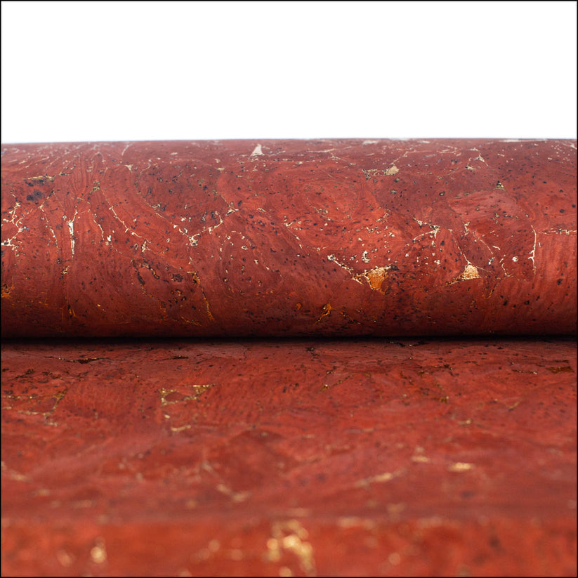 Natural Cork Material in Light Brown with Gold Accents COF-471 – MB Cork