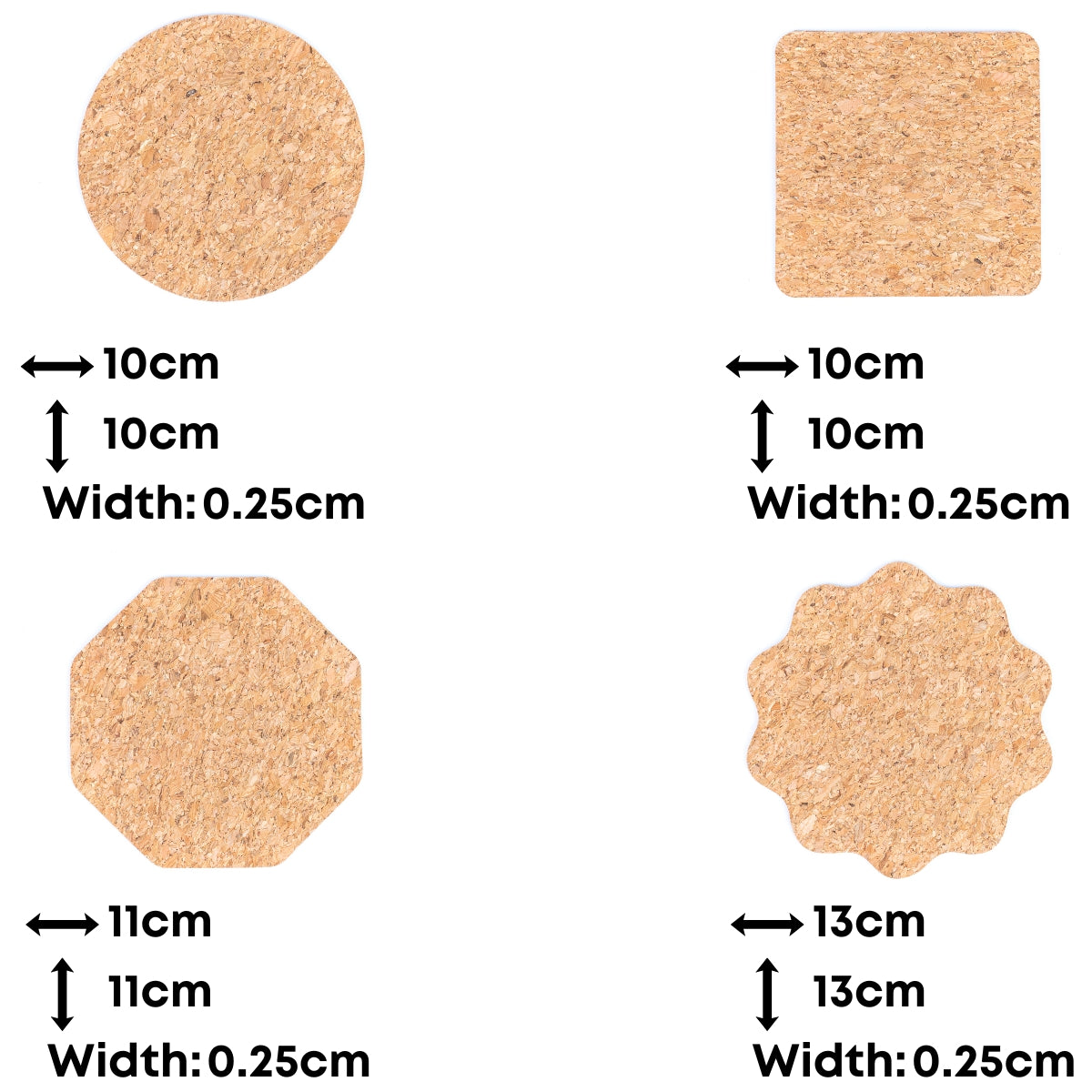 10units-Natural Cork Coasters L-1170-10 – MB Cork