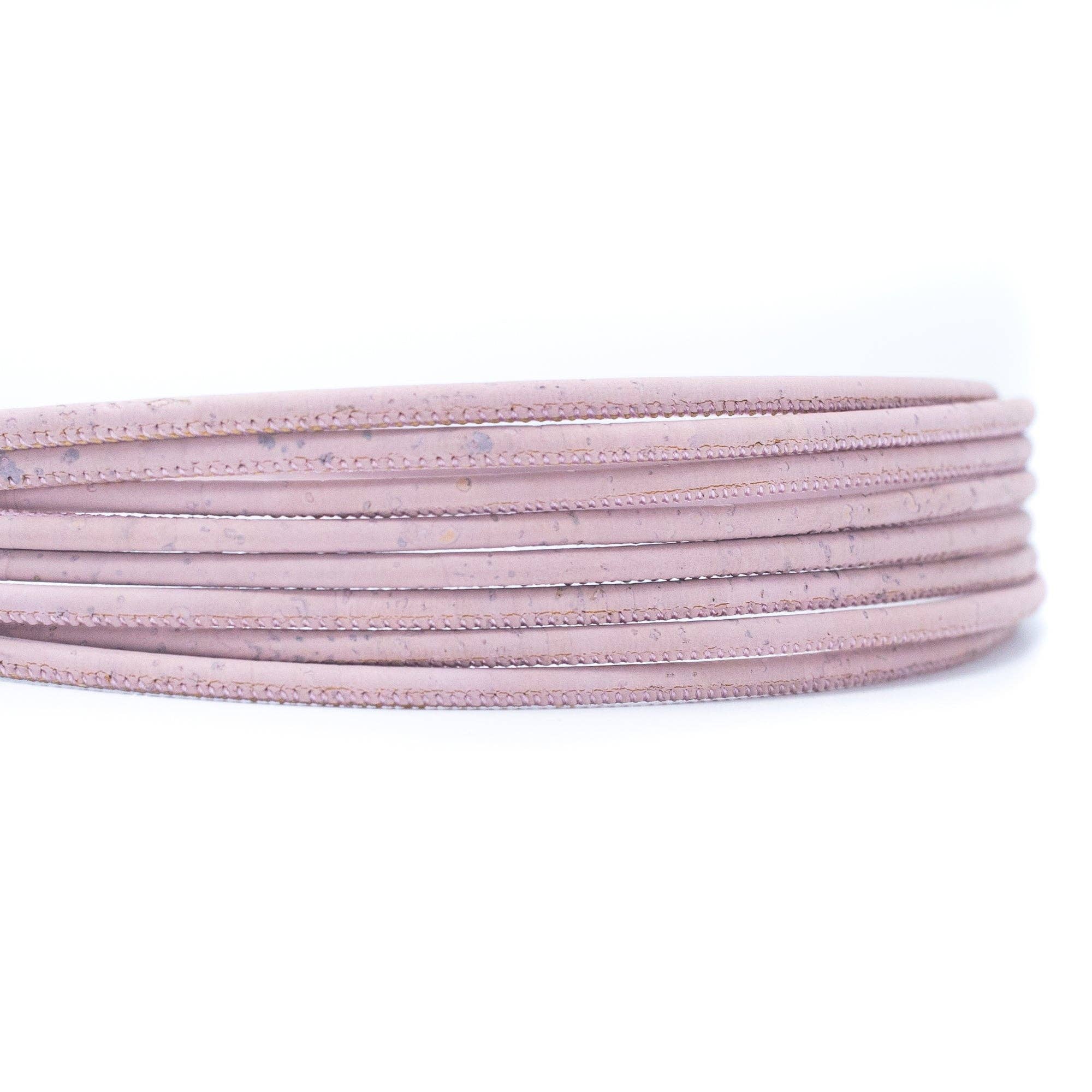 Pink cork 3mm round Cork Cord -COR-564(10 meters) – MB Cork