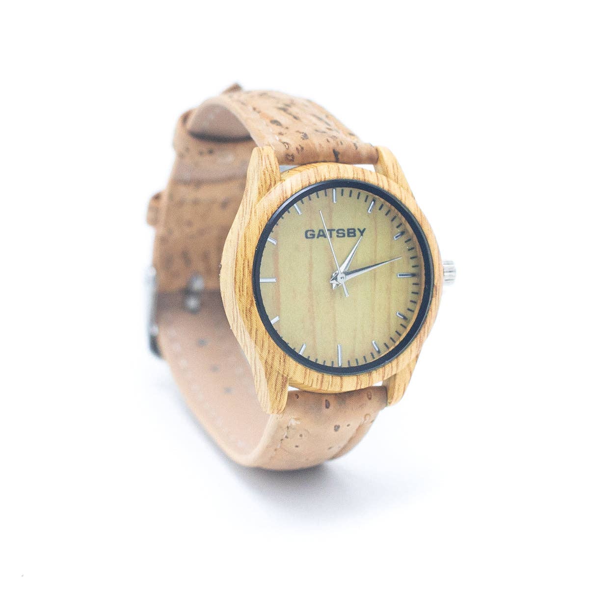 Vintage ladies watch cork Strap Quartz Watch WA-302 (with Random box ...