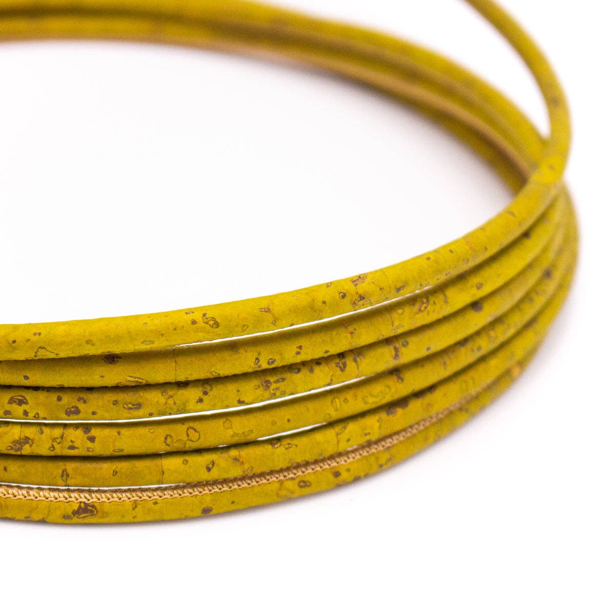 Light yellow 5mm round cork cord COR-504(10meters) – MB Cork