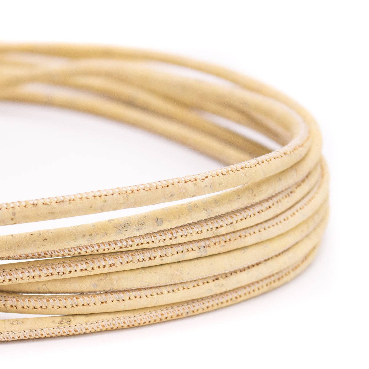 5mm round Beige off-white cork cord COR-425(10 meters) – MB Cork