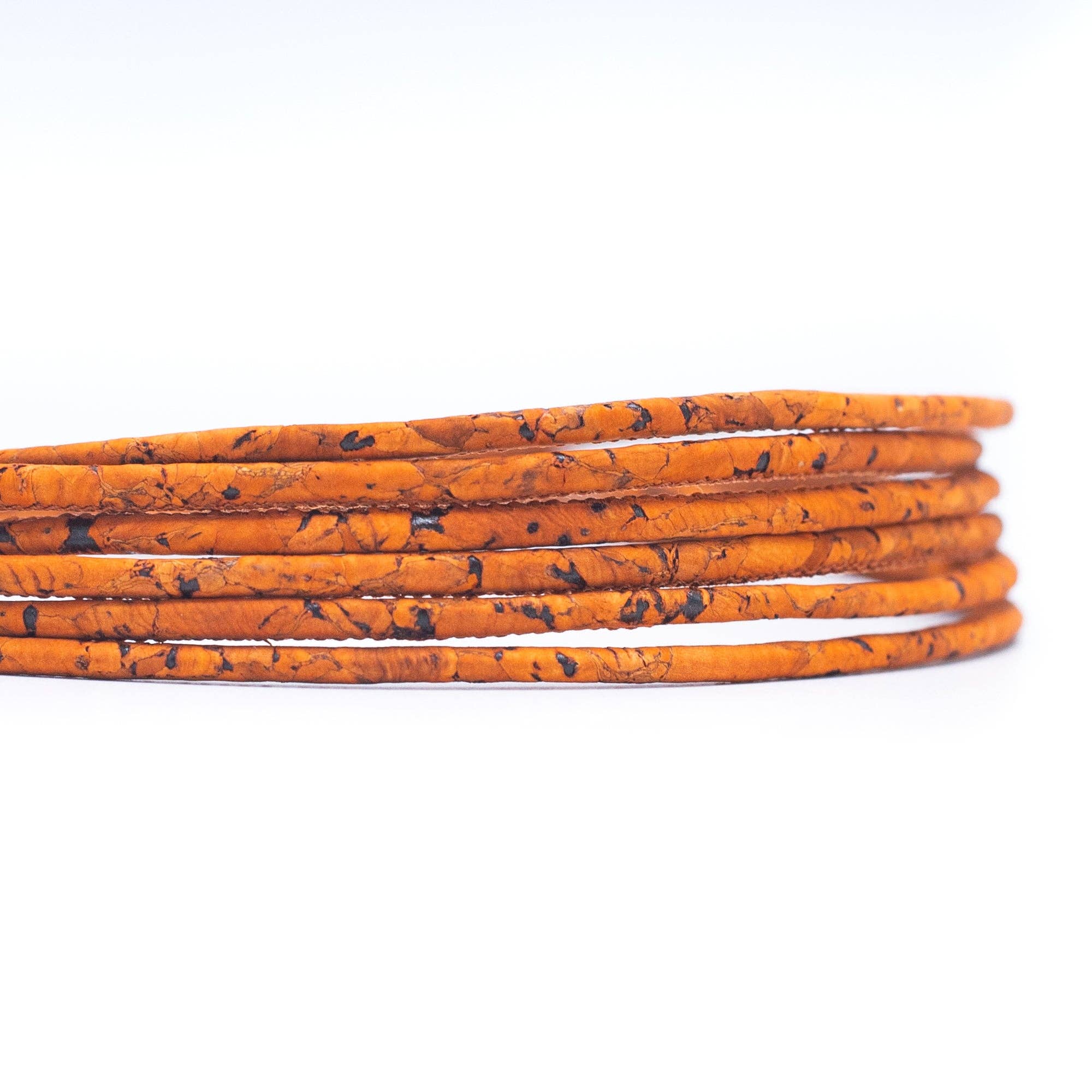 3mm Round orange Cork Cord COR-202 (10 meters) – MB Cork