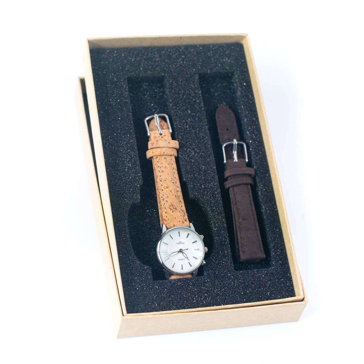 Natural Cork watch ladies fashion Watch WA-416-BOX-A/B（with box） – MB Cork